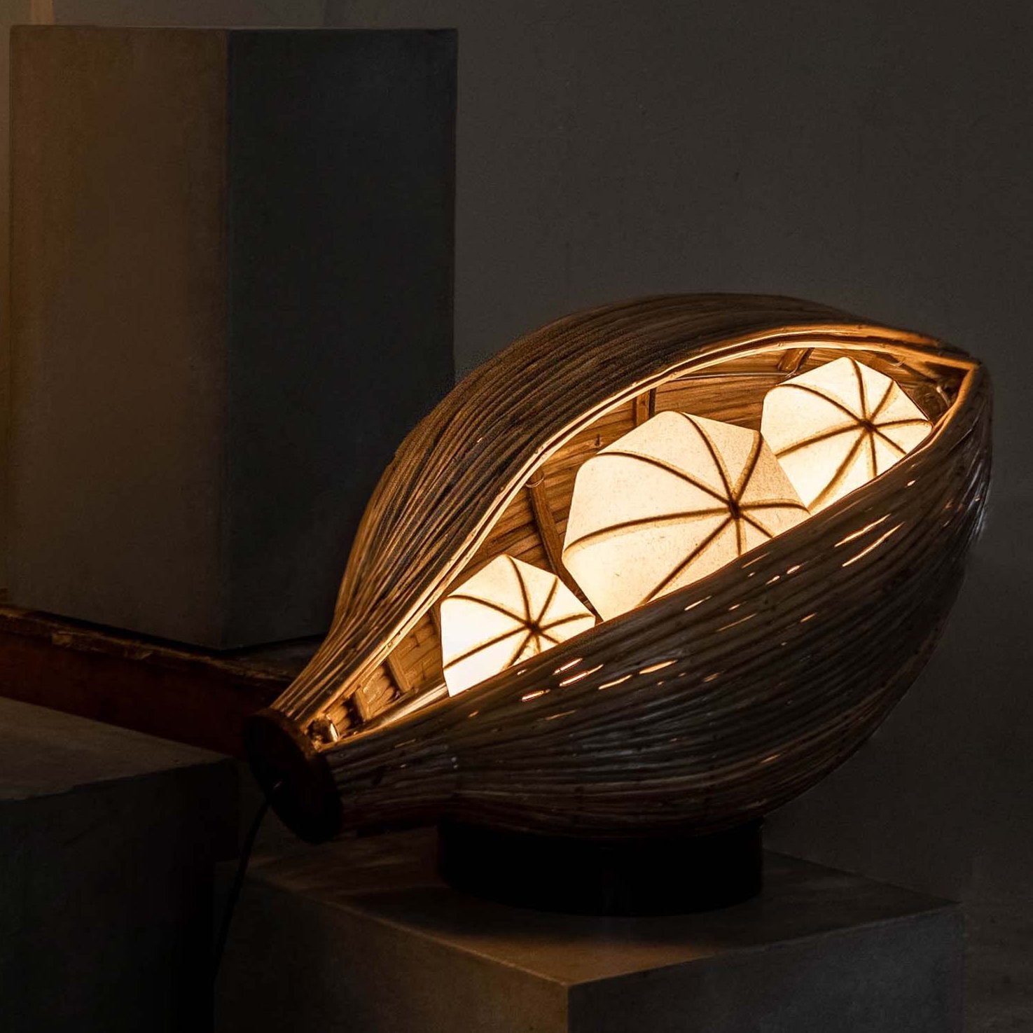 Buy Table Lamp | Cork Sleek Table Light | Shop at Oorjaa