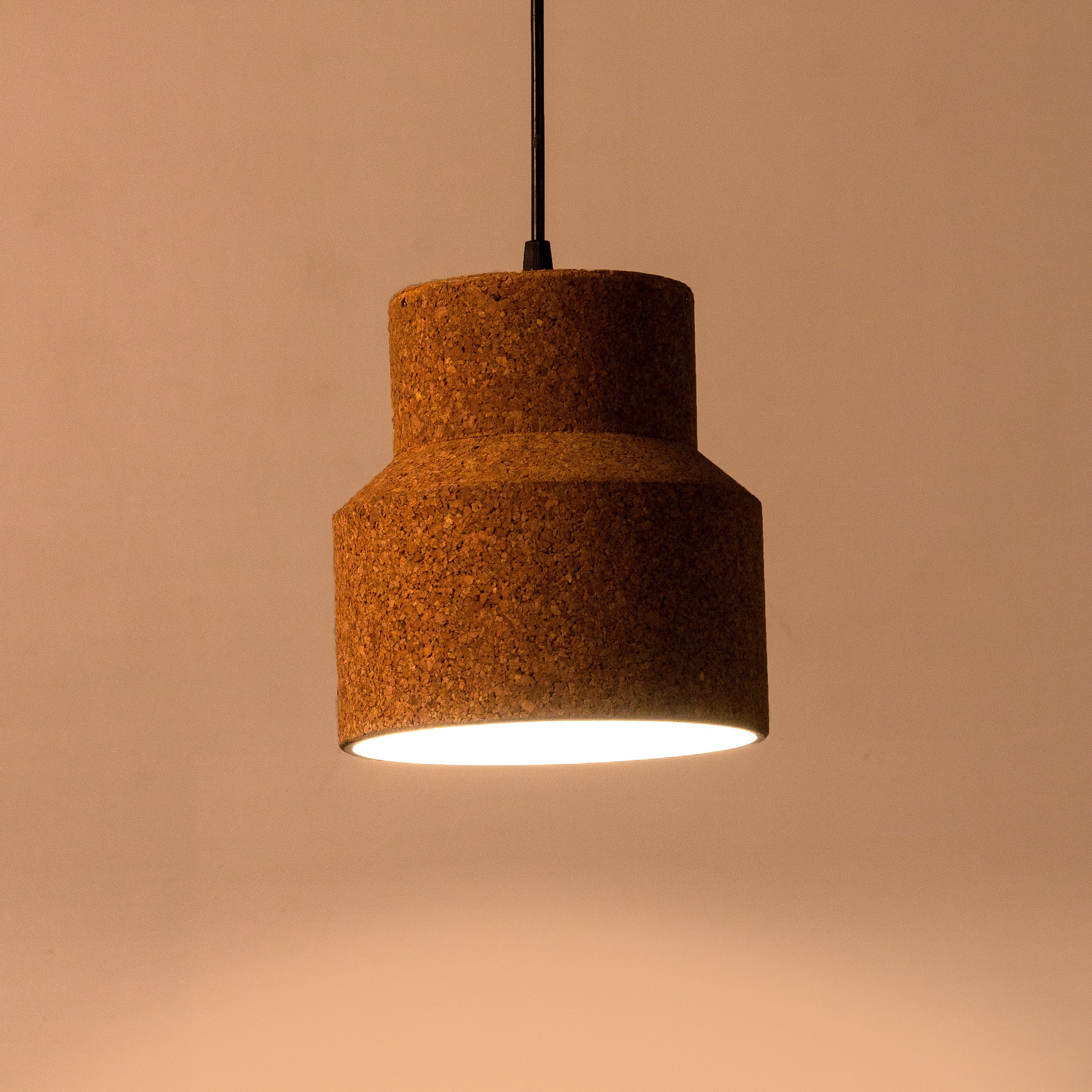 Buy Pendant Lamp | Cork Collar Light | Shop at Oorjaa