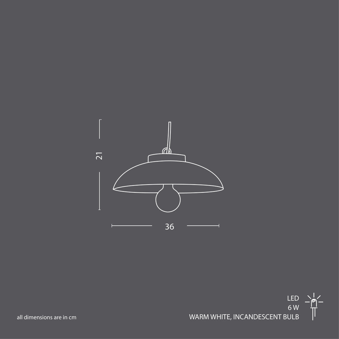 Buy Pendant Lamp | Milo Pendant Lamp (Indigo) | Shop at Oorjaa